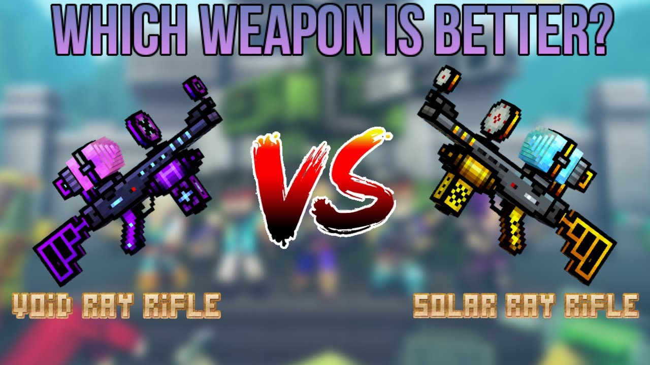 Pixel Gun 3D - Void Ray Rifle Vs Solar Ray Rifle [Versus] - YouTube