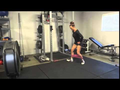 Get Glutes demo: sumo band walk - YouTube