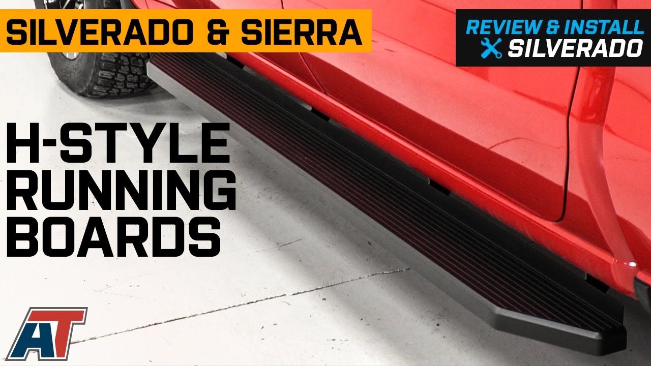 2019-2022 Silverado & Sierra 1500 H-Style Running Boards; Black Review ...