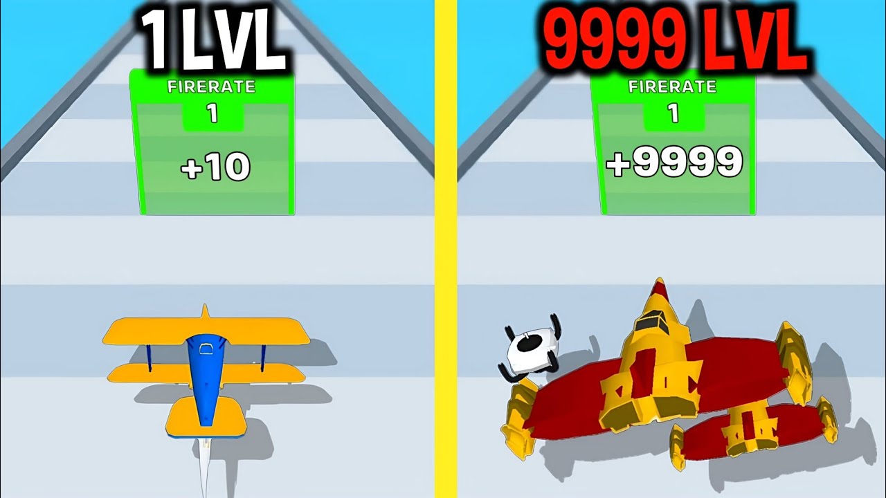 MAX LEVEL in Airplane Evolution Race 3D Game - YouTube