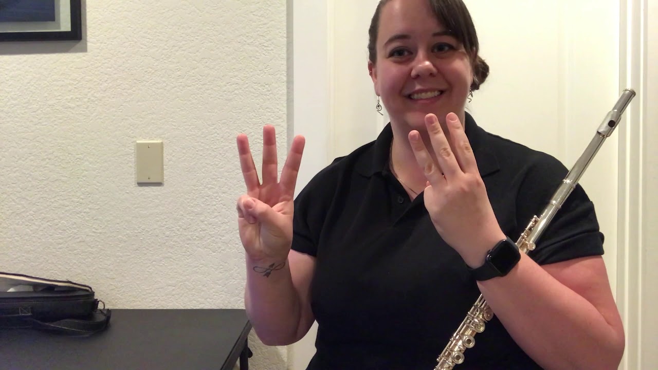 Skill 10- First Notes on the Flute - YouTube