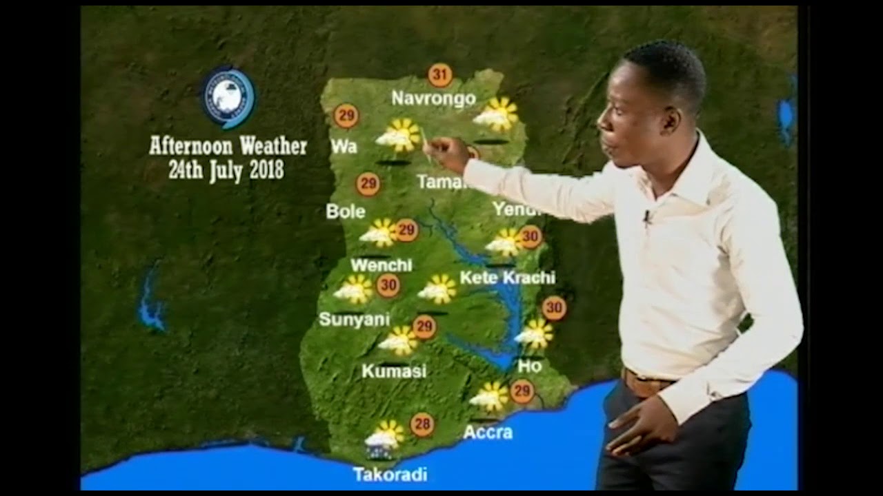 Ghana Afternoon Weather Forecast (24/07/2018) - YouTube