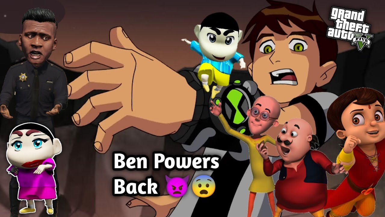 GTA 5: Franklin Fight with Motu Patlu 😨Shinchan Shocking reaction 🫡 ...