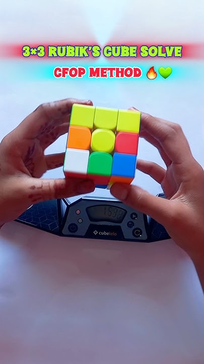 The Most Efficient Way to Solve a Rubik's Cube (CFOP Method) #shorts #ytshorts #cubing - YouTube