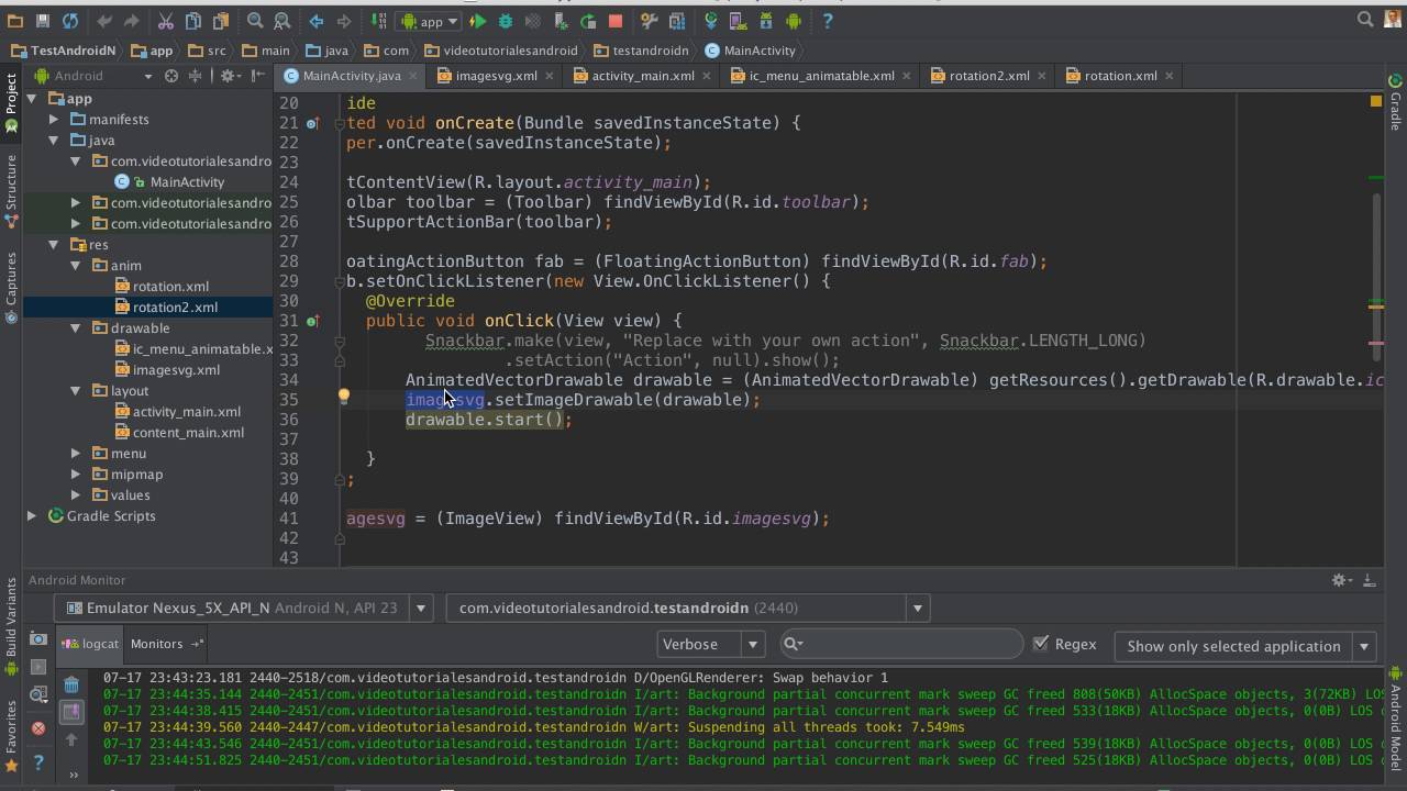 Anima tus imagenes vectoriales en Android - AnimatedVectorDrawable - YouTube