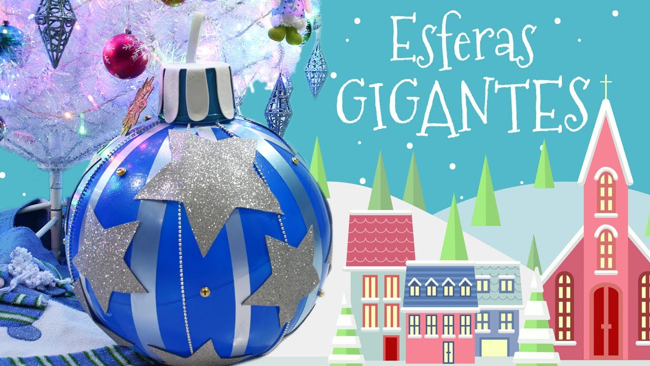🎁 Cómo hacer una esfera ¡¡GIGANTE!! de Navidad 🎉 - YouTube