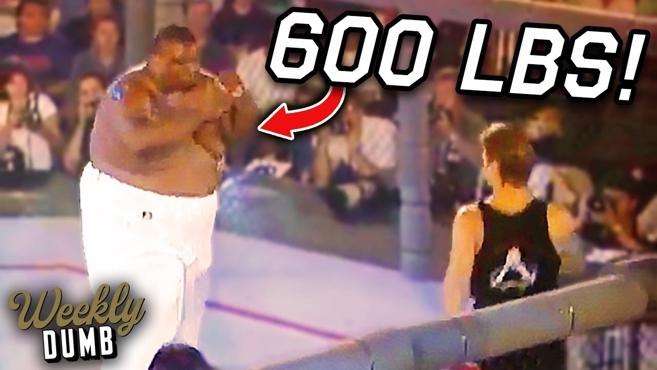 600 pound man taken down by 200 pound man | Weekly Dumb - YouTube