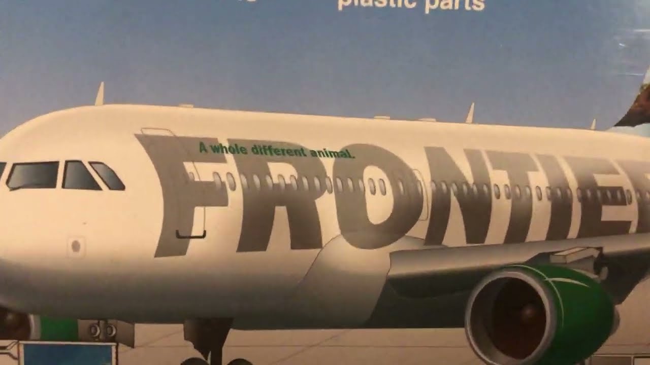 Frontier Airlines Old Livery Airport Playset Unboxing! - YouTube