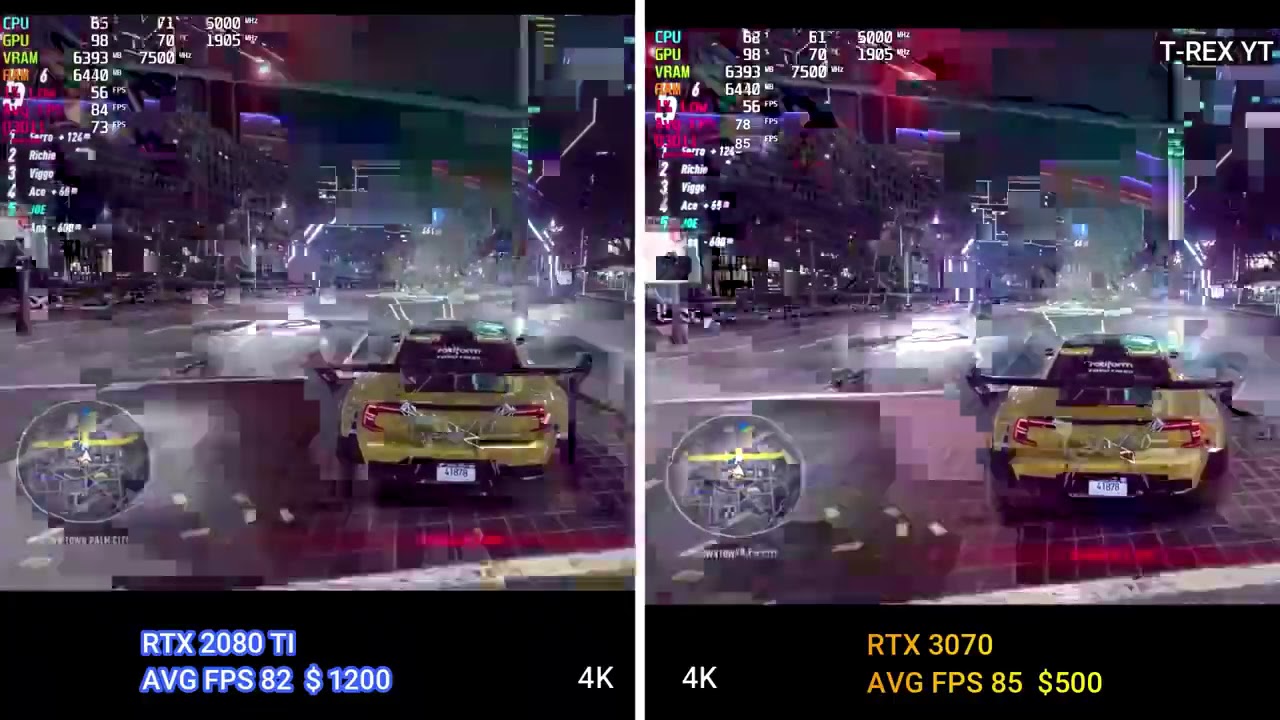 RTX 2080 Ti VS RTX 3070 a - YouTube