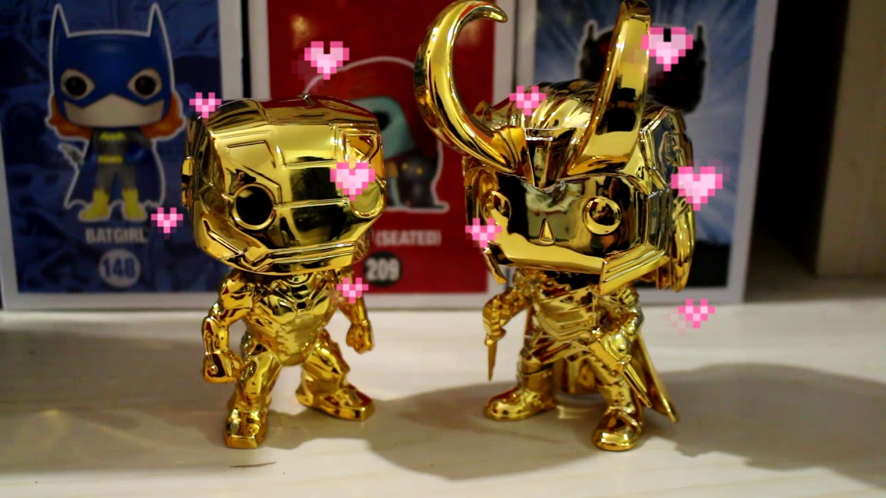 Marvel 10 Gold Chrome Pop Review - YouTube