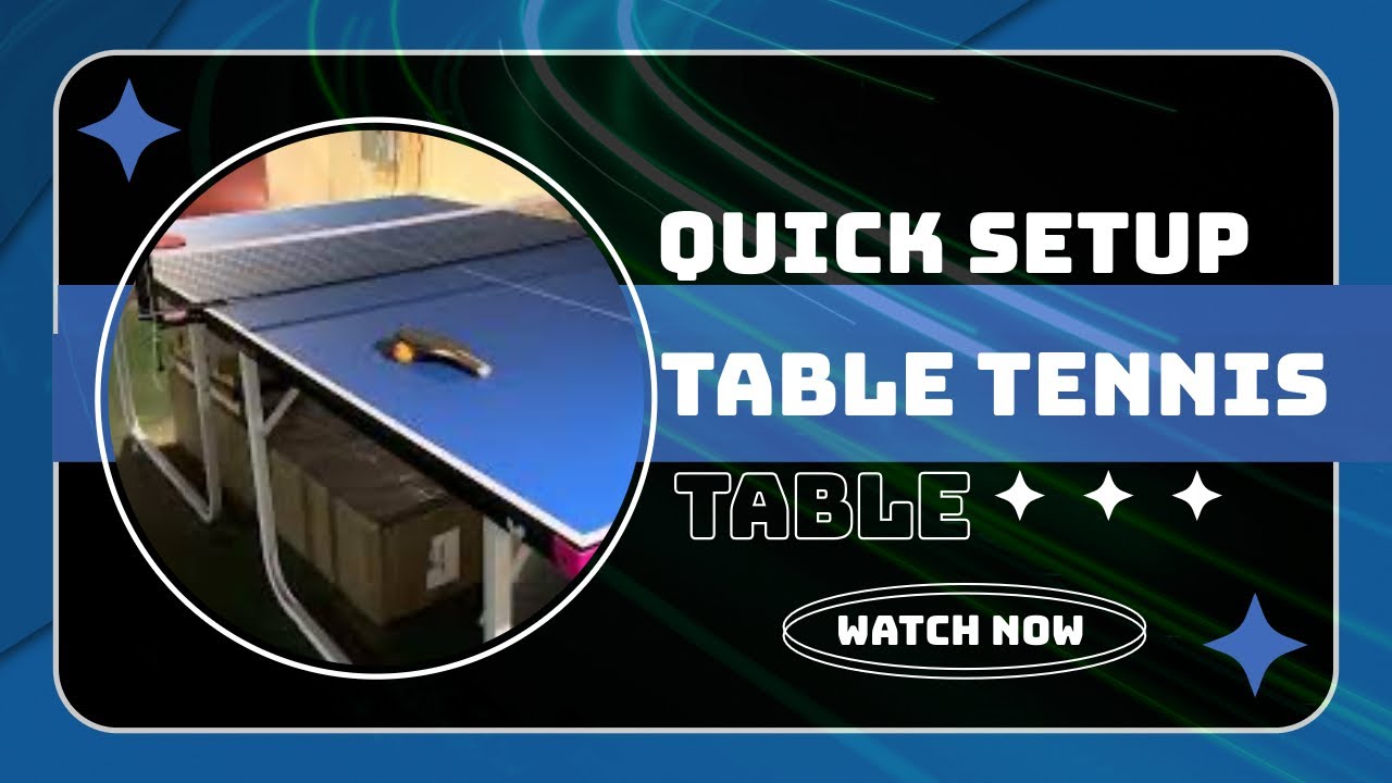 Quick Set Up Full Size Table Tennis Table (👍 & subscribe) - YouTube