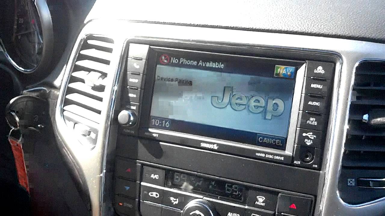 How to pair Bluetooth to UConnect 430 Touch Screen - YouTube
