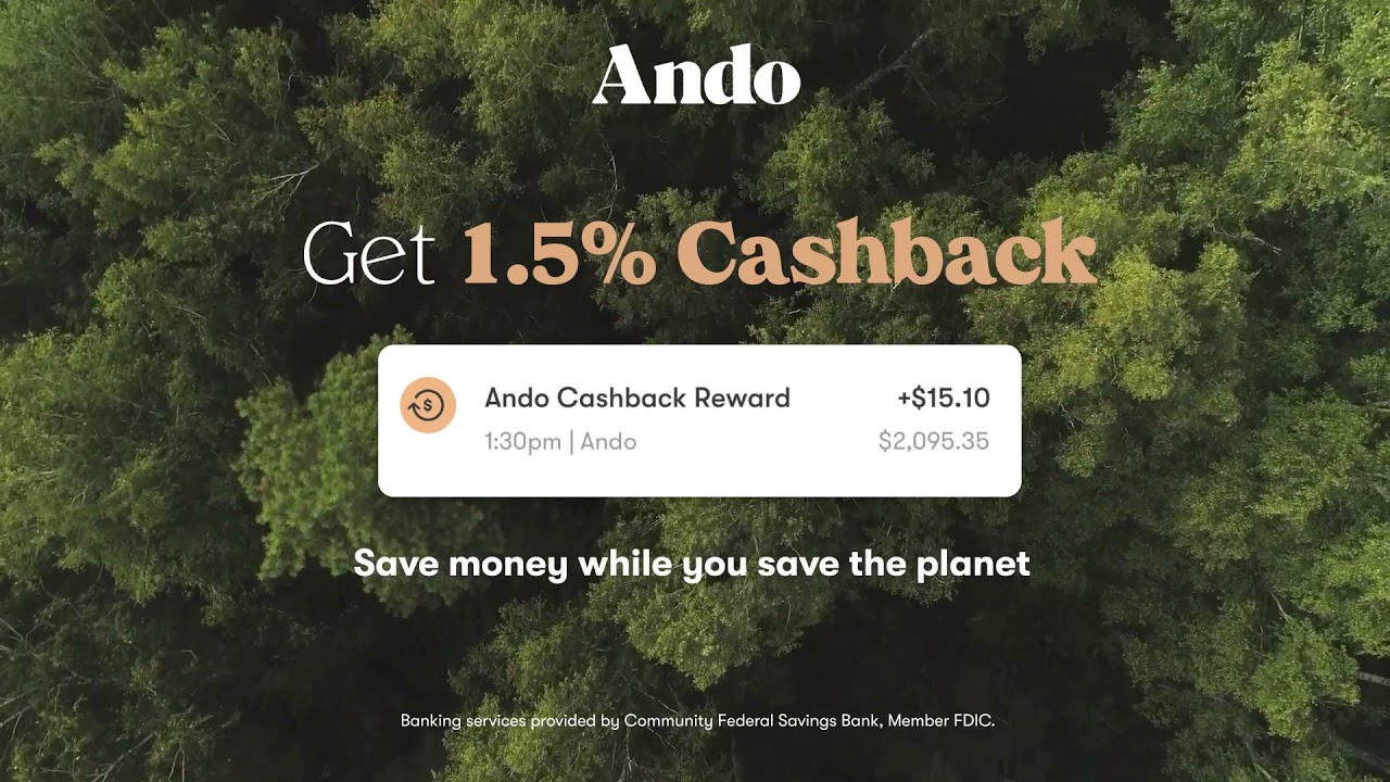 Ando Visa Debit Card 1.5% Cashback - YouTube