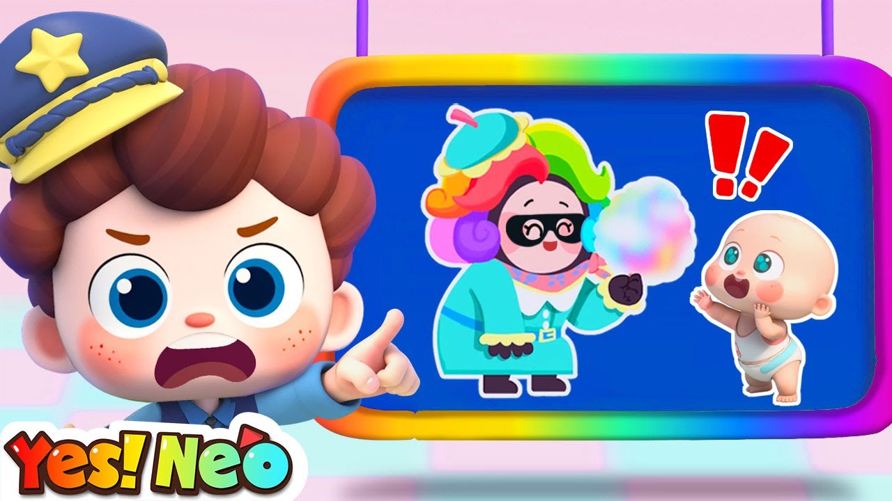 Stranger Danger Song | Police Cartoon | Safety Rules | Nursery Rhymes ...