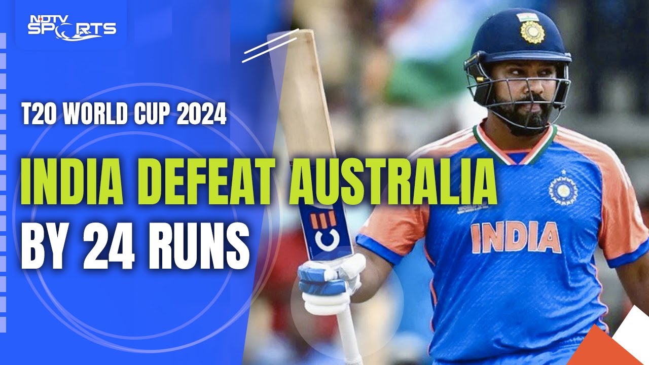 T20 WC 2024: Rohit Sharma's Fiery 92 Helps India Knock Down Australia ...
