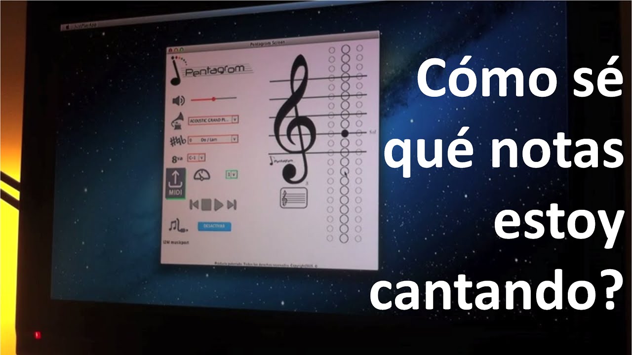 Cómo saber qué notas cantas y cómo se afinan en tiempo real - YouTube