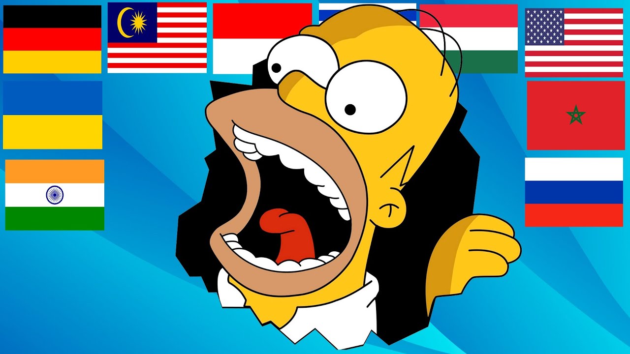 Homer Simpson | in different languages - YouTube