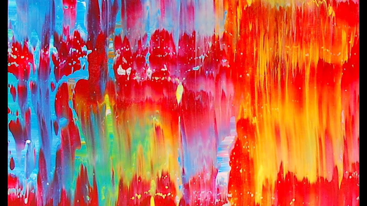 Abstract Oil On Canvas - "Cosmopolitan" - YouTube