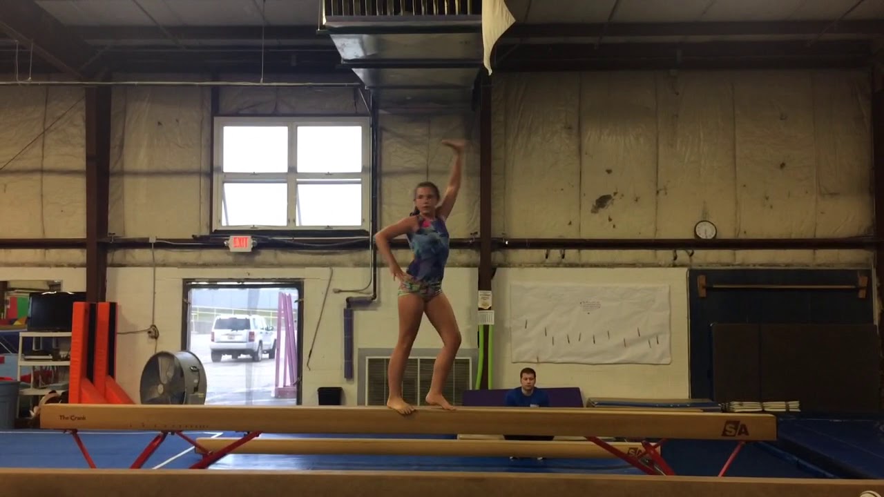 Xcel Silver Beam Routine 2 - YouTube