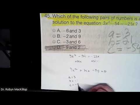 Creating Equations Quadratic Equation - YouTube