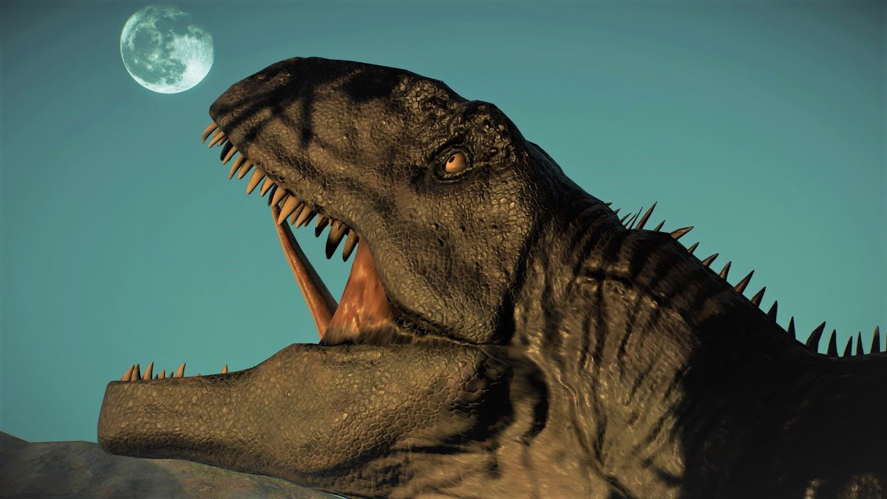 GIGA VS T-REX!! Fighting For Survival in Jurassic World Dominion [4k ...