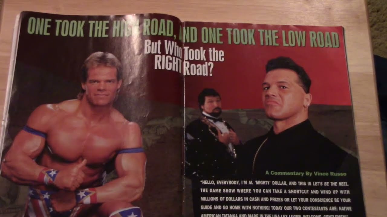 WWF Magazine December 1994 - Reading Old Wrestling Magazines - YouTube