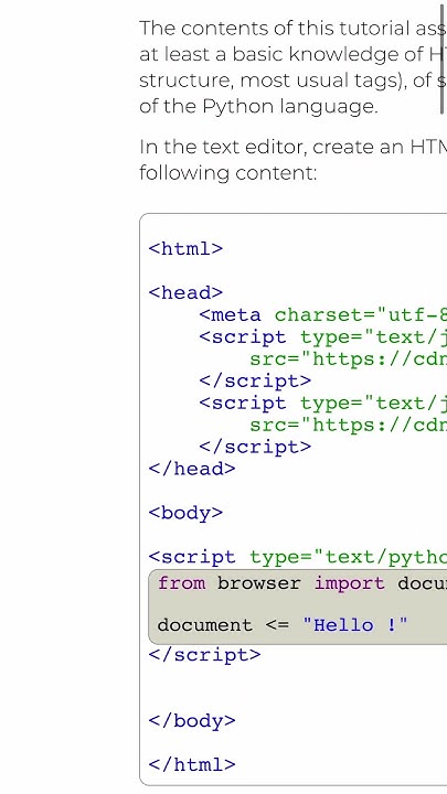 瀏覽器中直接執行 Python 程式的相關技術 #pydoing #python #brython #pyodide - YouTube