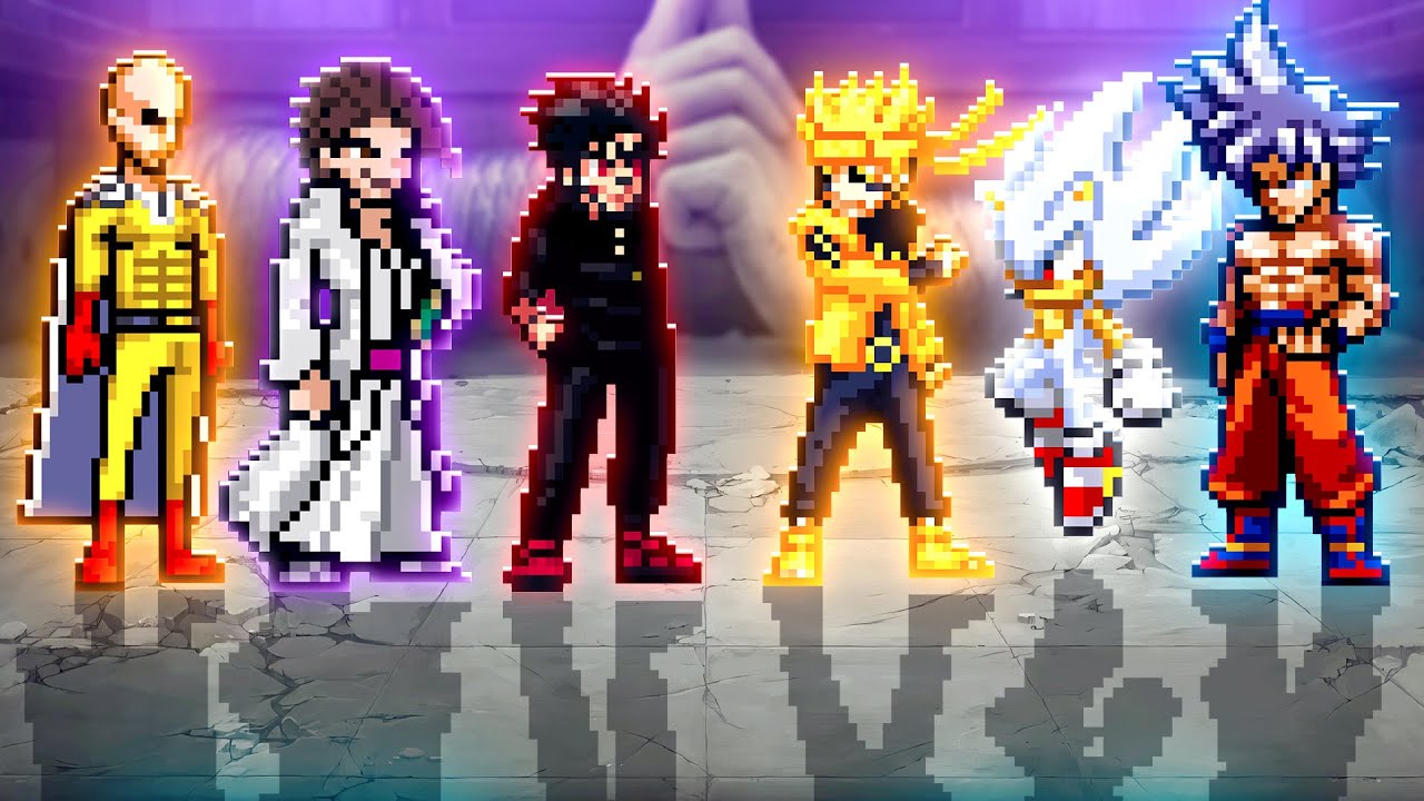 THE Greatest MUGEN Anime Tournament All Star Game OLD GEN VS NEW GEN ...