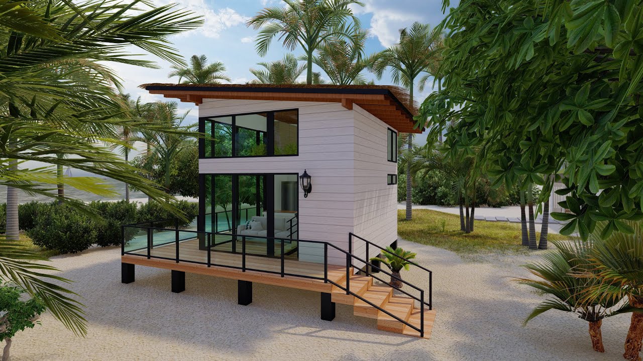 😍😍ESPECTACULAR Cabaña, 5x5mts tipo Loft - YouTube