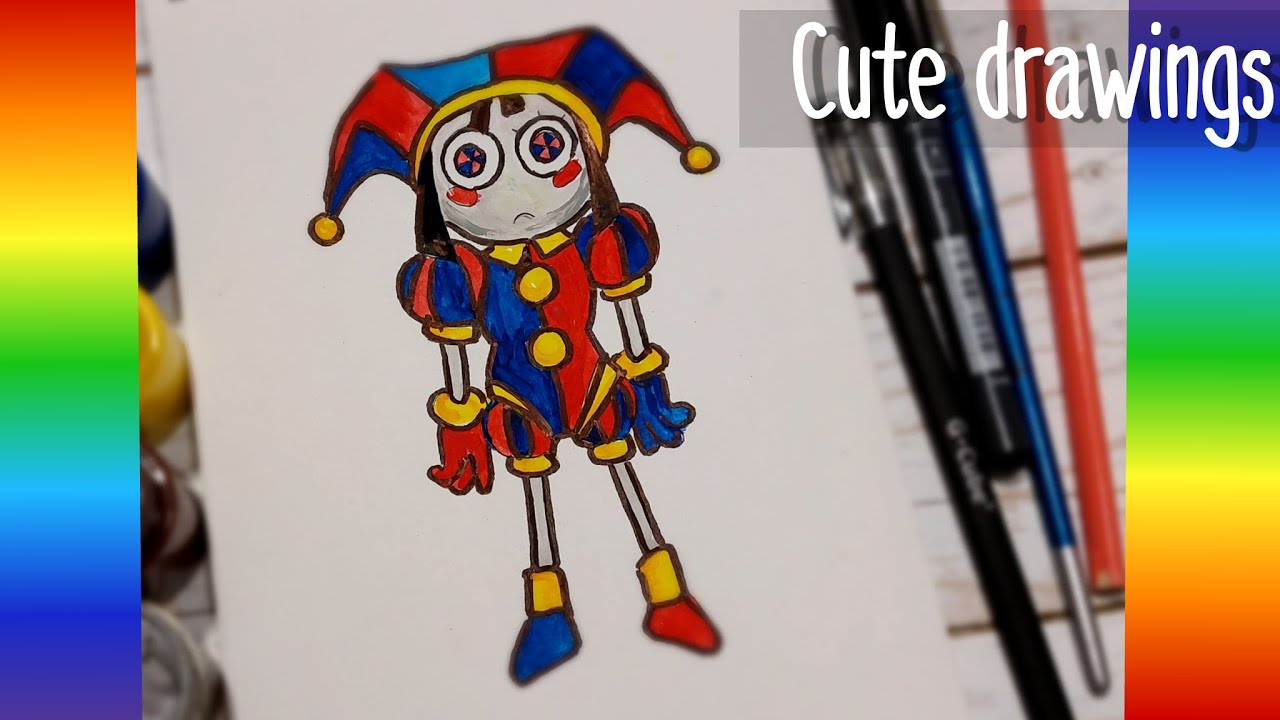 How to draw POMNI|The Amazing Digital Circus. Step by step - YouTube