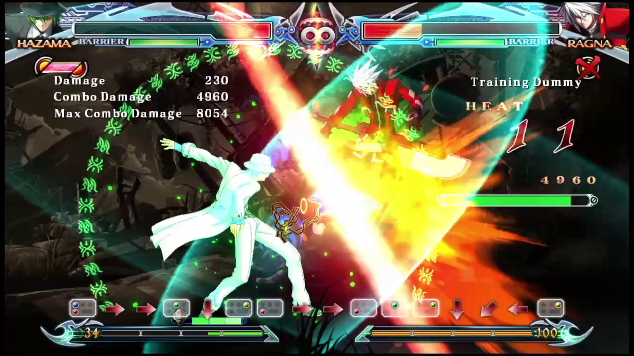 BLAZBLUE CHRONOPHANTASMA EXTEND - Hazama Max Damage OD Combo - YouTube