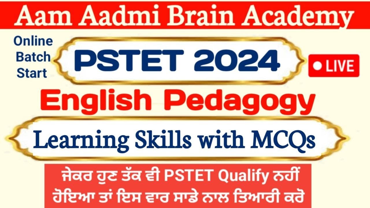 PSTET PSYCHOLOGY | pstet preparation 2024 | pstet 2024 | pstet new ...