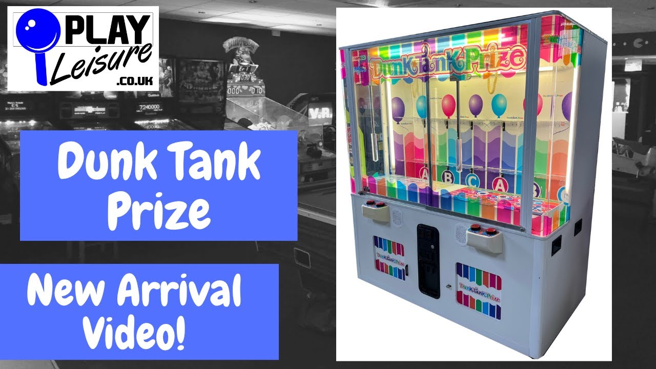 Plunger + Hole = PRIZE! It's the Namco Dunk Tank Prize Arcade Machine ...