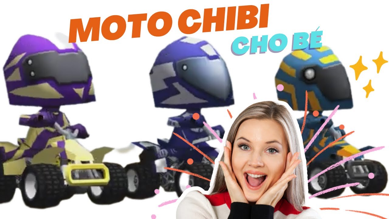 Mô hình xe moto chibi cho các bé #childern #trecon #chibi - YouTube