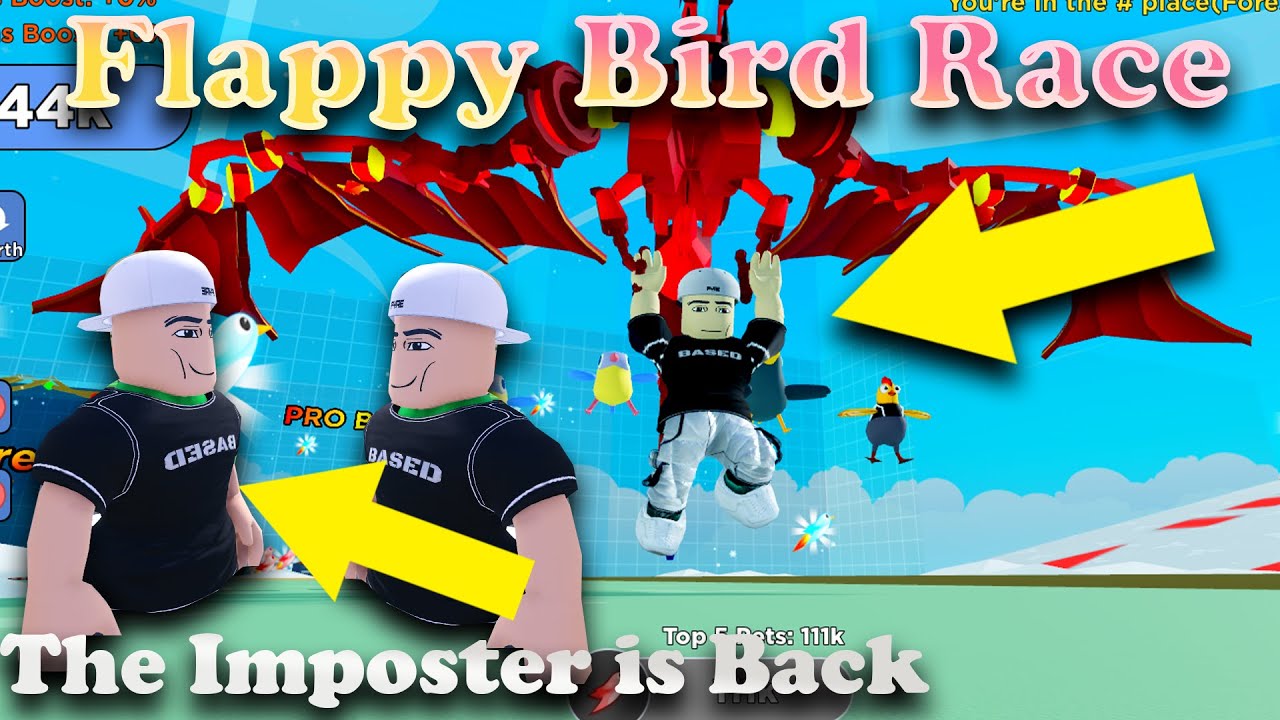 The GWF IMPOSTER is Back / and we play Flappy Bird Race - Roblox - YouTube