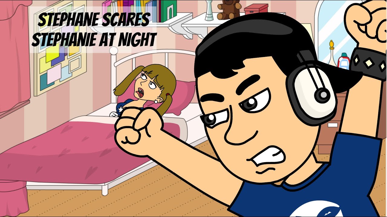 Stephane Scares Stephanie At Night - YouTube