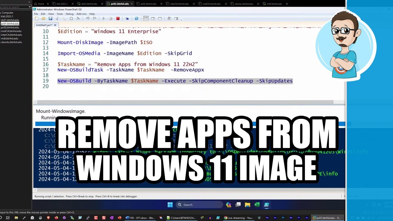 The Server Room Clips - Removing Applications from Windows 11 ISO Image ...