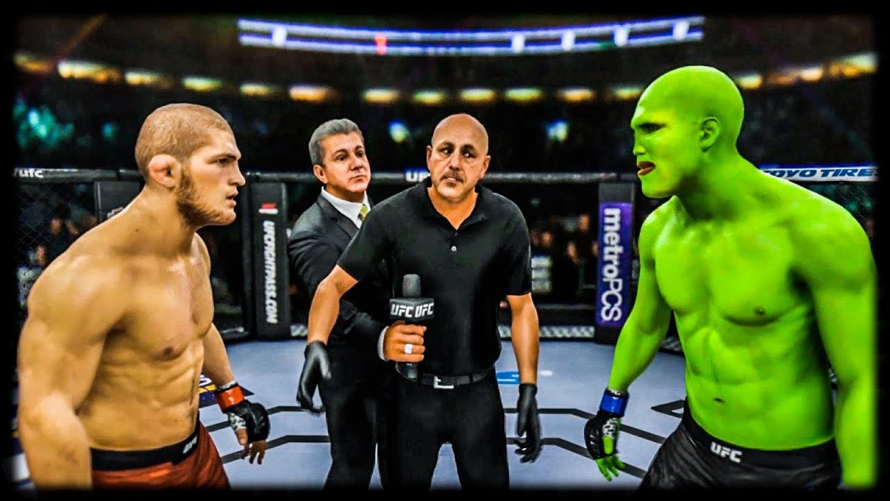 Khabib vs. Mask (EA Sports UFC 3) - K1 Rules - YouTube