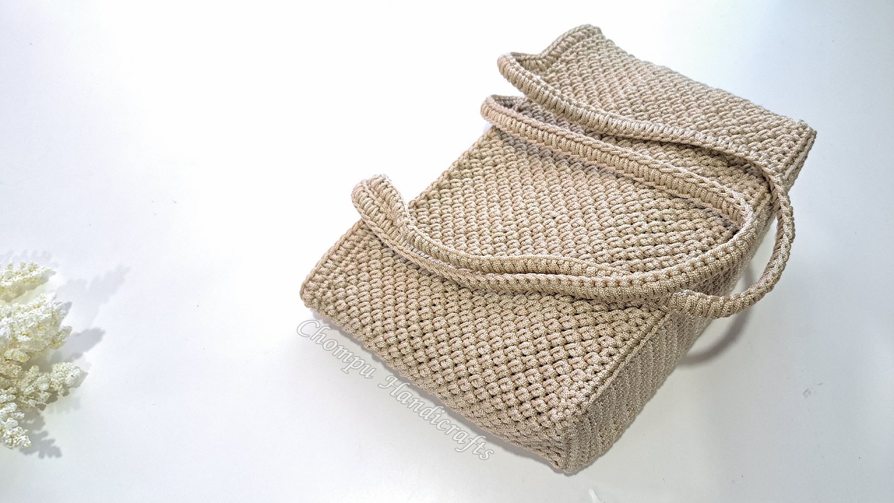 How to Crochet Shoulder Bag | Chompu Handicrafts - YouTube