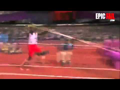 Olympic pole vault fail - YouTube