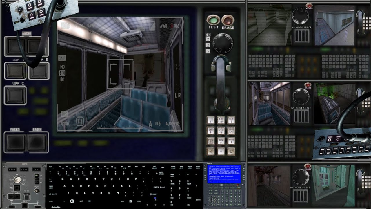 🔴LIVE CCTV🔴 Black Mesa Research Facility - Security Camera Room - YouTube