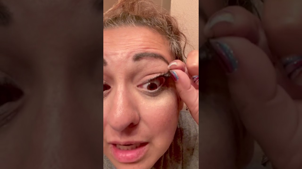 Woman Attempts Hard To Remove Fake Eyelashes But Fails Miserably ...