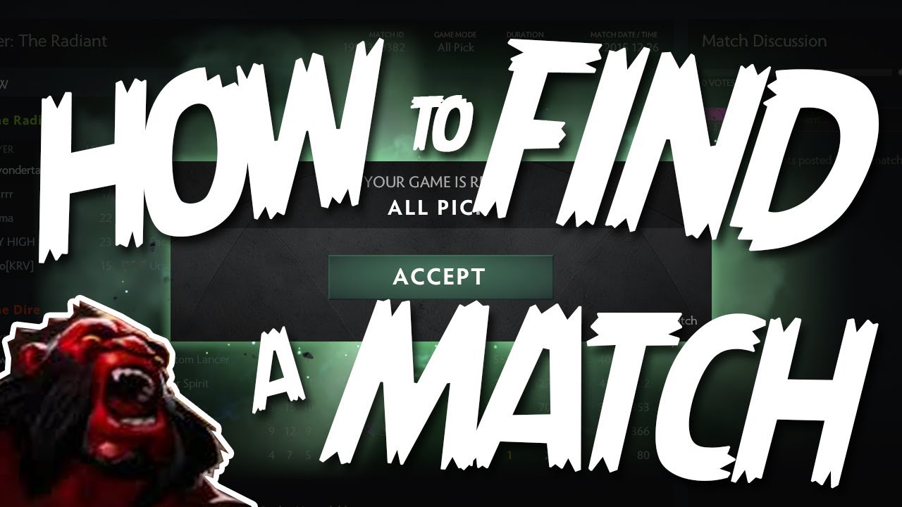 DOTA 2 | HOW TO FIND A NORMAL MATCH - YouTube