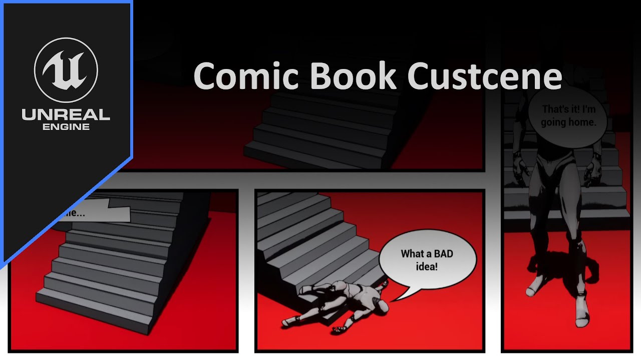 UE5 - Comic Book Cutscene - YouTube