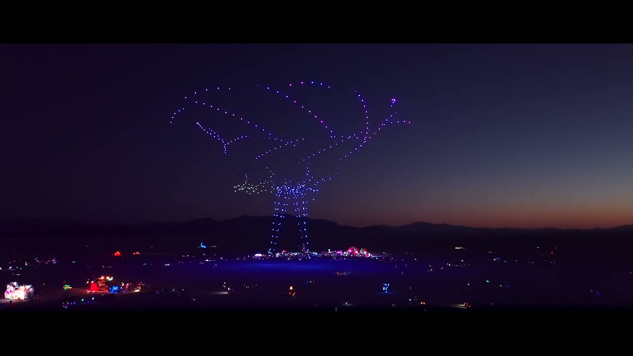 DRIFT & Friends: An Aerial Performance With 1000 Drones at Burning Man ...