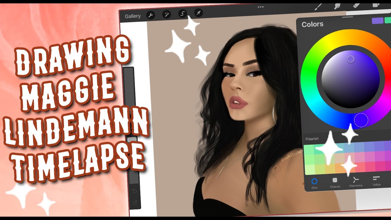 MAGGIE LINDEMANN | Speedpaint #procreate drawing process - YouTube
