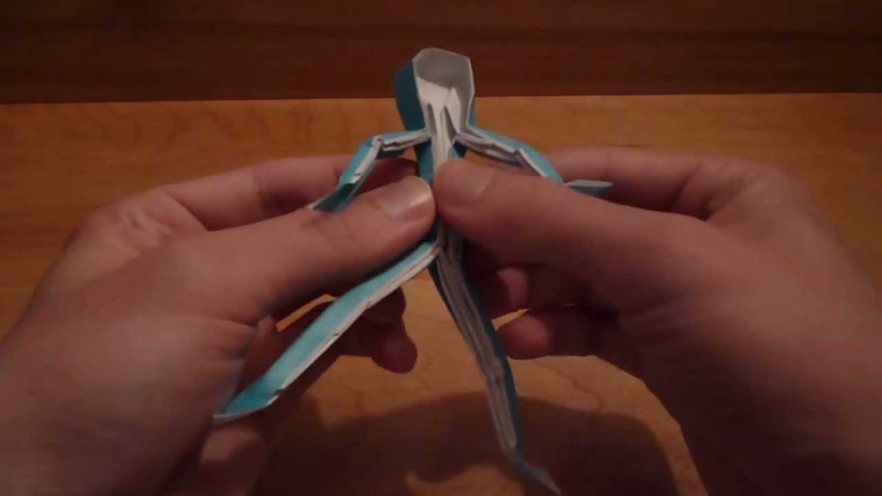 Stick Man Origami Tutorial - YouTube