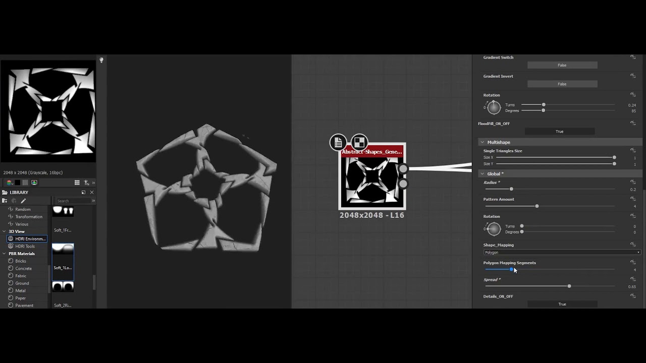 Substance Designer : Abstract Shapes Generator - YouTube