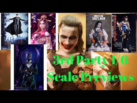 3rd Party 1/6 Scale Figure Previews Justice League Joker & Black Suit Superman + Shuri & Han MeiMei