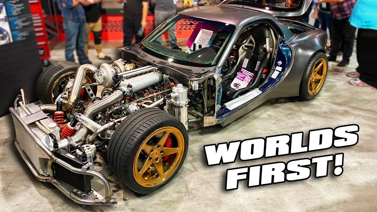 FIRST EVER billet 4 rotor AWD RX-7! - YouTube